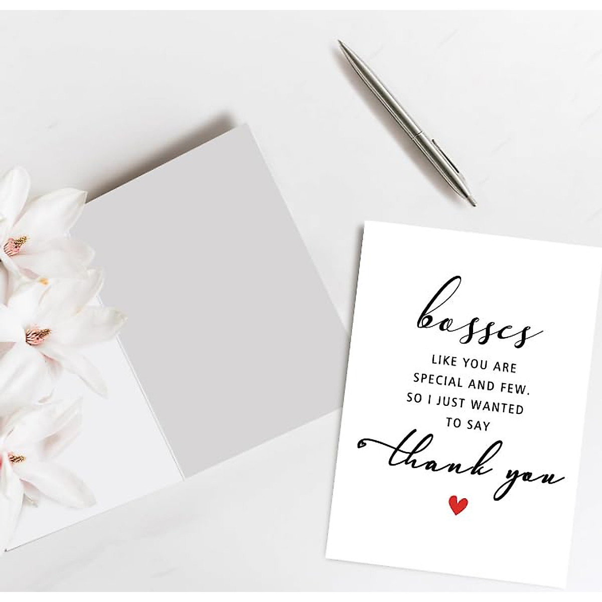 Unique Boss Thank You Card from Employee Staff Coworkers, Lovely Bosses Day Cards from Group, Funny Thank You Card Gifts for Boss Leader Chief, Boss Appreciation Card Gifts for Him Her Women Men