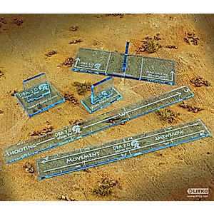 LITKO Small Scale Gauge Set Compatible with DBA 3.0, Transparent Light Blue (5)