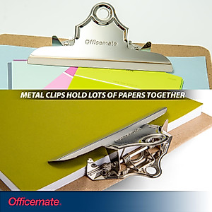 Officemate Recycled Wood Clipboard, 6 Inch Clip, 1 Pack Clipboard, Letter Size (9 x 12.5 Inches), Brown (83100)