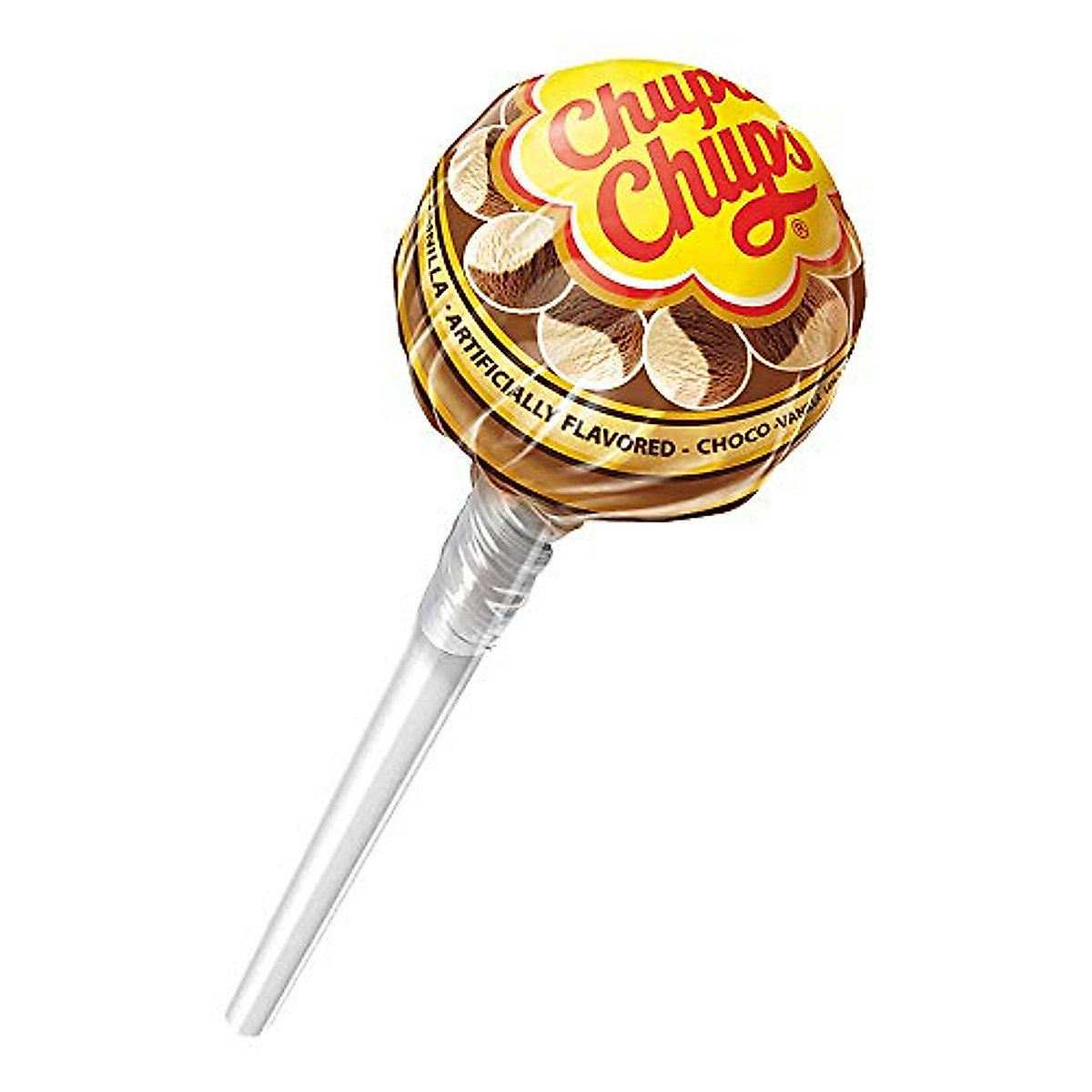 Chupa Chups Cremosa Lollipop Assortment, 2 Ice Cream Flavors, Individually Wrapped Candy for Kids, 16.9 OZ Bag (40 Suckers)