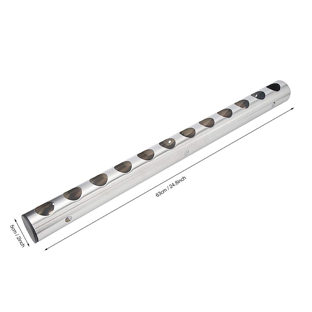 Yosoo Wine Shelves, Wear Resistant 304 Stainless Steel Wall Mount Bottle Rack Easy Installation for Living Room for Restaurant