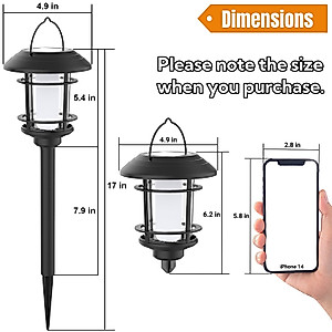 Dynaming 6 Pack Solar Flame Torch Lights Outdoor, Dual Use Flickering Flame Garden Light, Hanging Lantern Lights, Auto On/Off & Waterproof Landscape Lighting for Lawn Patio Yard Walkway Driveway