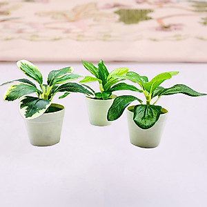 Angel3292 Artificial Potted Plant Realistic Plastic Eye-Catching Imitative Bonsai Plants for Home Potted Plant Delicate for Garden