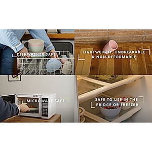 28pcs Wheat Straw Dinnerware Sets of 4. Premium Quality Plates, Bowls, Cups & Cutlery w/Case. Microwave & Dishwasher Safe! Great Indoor & Outdoor Kitchen Set. Plates and Bowls Set for Kids & Elderly