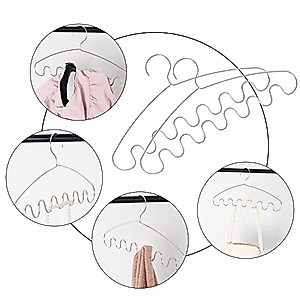 Non Slip Pants Hangers 3 Pack and Wave Grooves Hangers 2 Pack for Closet Multiple Layers Multifunctional Uses Rack Organizer for Bras Suspenders Vests Ties Swimwear Organizer