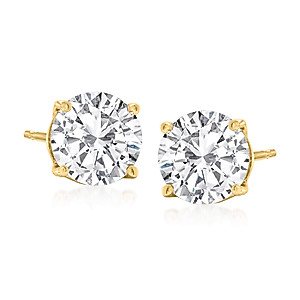 Ross-Simons 2.00 ct. t.w. Diamond Stud Earrings in 14kt Yellow Gold