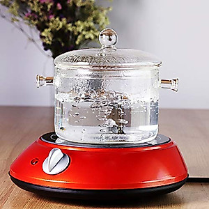 Glass Saucepan with Cover, 1.5L/50 FL OZ Heat-resistant Glass Stovetop Pot and Pan with Lid, The Best Handmade Glass Cookware Set Cooktop Safe for Pasta Noodle, Soup, Milk, Baby Food