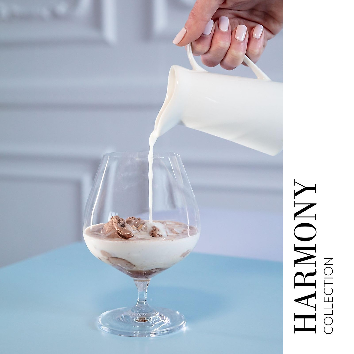 Krosno Brandy Cognac Snifter Glasses | Set of 6 | 18.6 oz | Harmony Collection | Perfect for Home Restaurants and Parties | Dishwasher Safe | Gift Idea | Made in Europe