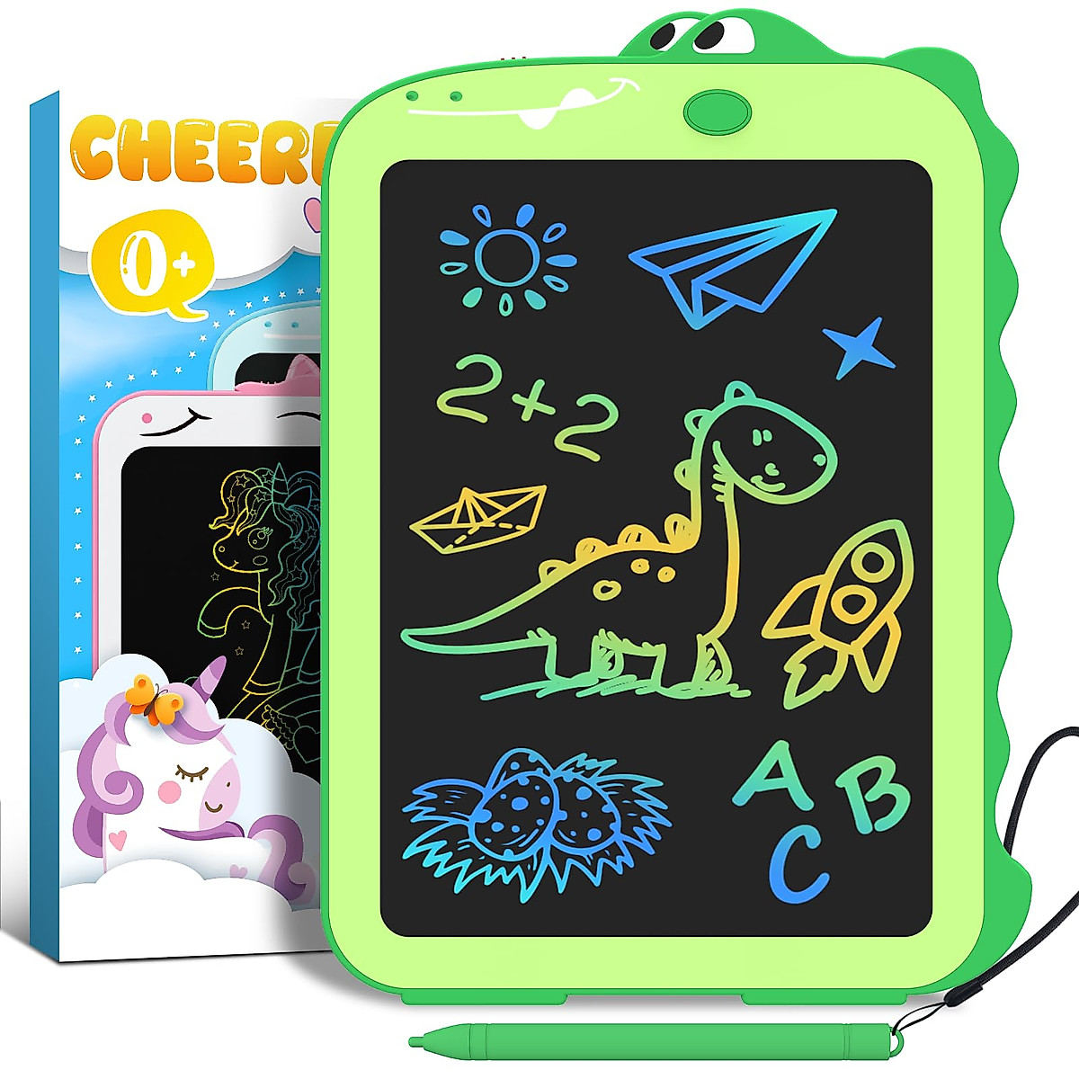 Valentines Day Gifts for Kids LCD Writing Tablet for Kids Toys 8.5" Toddler Toys Learning Drawing Board Dinosaur Toys for 3 4 5 6 7 Year Old Boys Girls Birthday Gifts Idea Light Doodle Pad