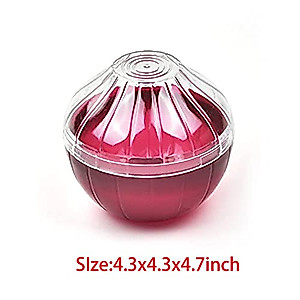 Tiydiygo Fresh Food Savers Avocado Lemon Tomatoes Pepper Onion Garlic Shape Crisper Containers,Vegetable Fruits Storage Keeper Sealing Box Bowls for Refrigerators (Clear(6PCS))