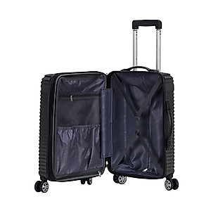 Rockland Star Trail Hardside Spinner Wheel Luggage, Grey, Carry-On 20-Inch