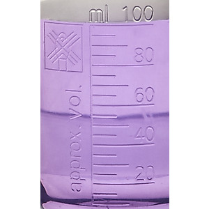 5 Piece Premium Laboratory Plastic Beaker Set, Made of High Clarity Polypropylene with Raised Graduations, 50 mL, 100 mL, 250 mL, 500 mL, and 1000 mL (Autoclavable)