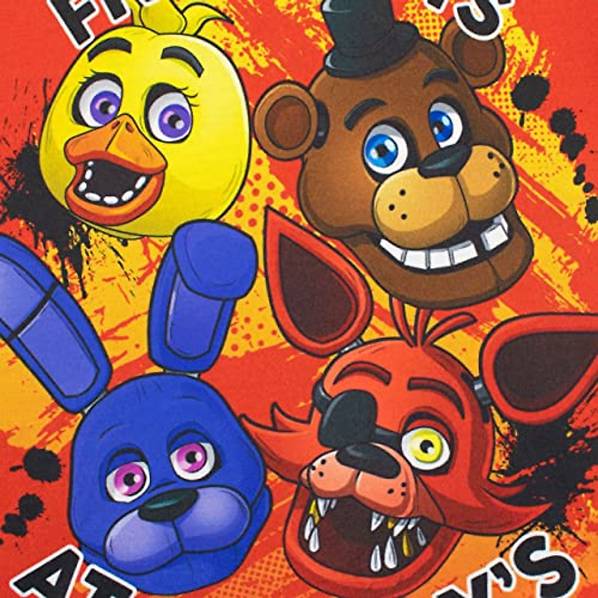 Five Nights at Freddy's Boys FNAF Pajamas Red Size 8