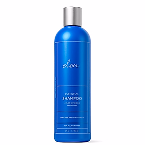 Elon Essential Shampoo for Damaged Hair — For Dry Hair, Color-Safe & Color-Extending Hair Repair & Hydrating Shampoo — Sulfate Free & Paraben Free (12 Fl Oz)