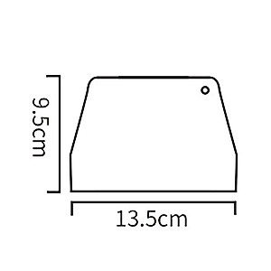 Pink trapezoidal plastic scraper Cake cream scraper (size: 5.1 inches long x 3.9 inches wide)