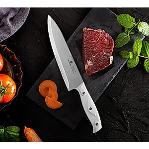Chef Knife, Ultra Sharp Kitchen Knife, High Carbon Stainless Steel Chef knife set, 3-pc, 8 inch Chefs knife, 4.5 inch Utility Knife, 4 inch Paring Knife