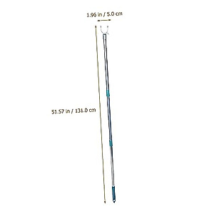 NOLITOY 5pcs stitching clothes rail curtain rod hooks outdoor tools outdoor window shade Clothes Drying Pole extended closet pole metal retriever rod Splicing Clothesline Pole Clothes Rod