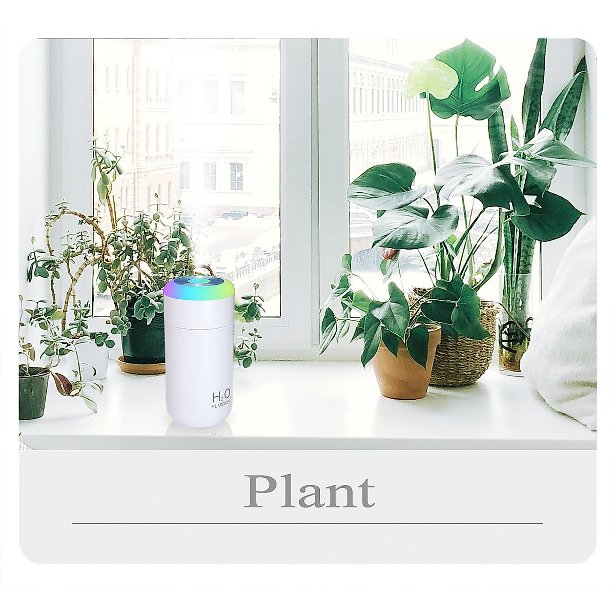 O-Mei Stars 350ml Small Humidifier, Tabletop humidifier, Humidifiers for bedroom, Baby Humidifier, Cool Mist Humidifier Baby, LED Humidifiers with Night Light, USB Humidifier (White)