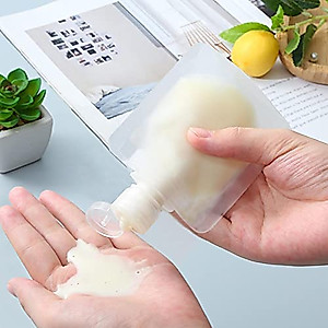 Liquids Travel Bottles, 30ml/50ml/100ml Leakproof Travel Shower Gel Bottle, Empty Travel Bottles Flipp Cap, Empty Bottle, Portable Containers, Travel Size Bottle for Soap, Shampoo and Conditioner,