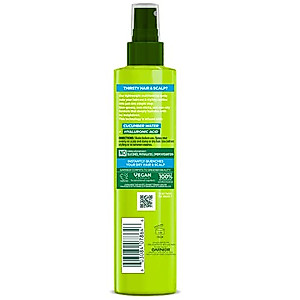 Garnier Fructis Pure Moisture 10-in-1 Spray for Dry Hair and Scalp, Hyaluronic Acid, 8.1 Fl Oz, 1 Count (Packaging May Vary)