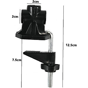 JJLFresheners 1pc Bracket Clamp Accessories Holder Fit for Mic Clamps Fixed Metal Desk Lamp Clip Fittings Screw Camera Flash Mount Clamp Bracket Monitor Magic Socket Arm Clamp