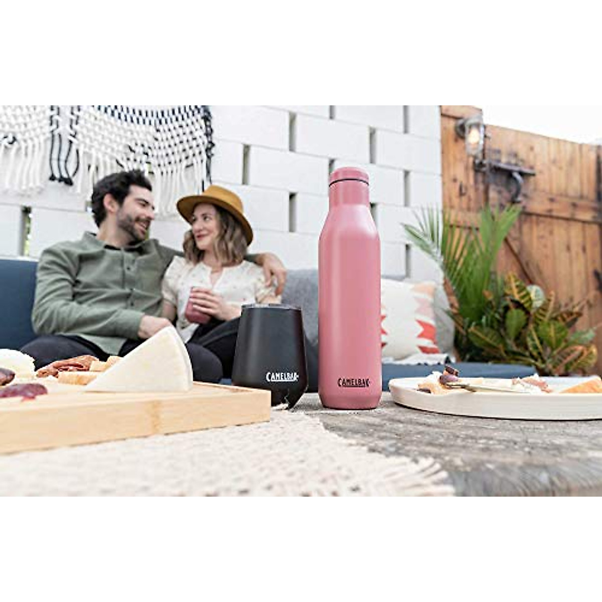 CamelBak Horizon 25 oz Wine Bottle - Insulated Stainless Steel - Leak Proof - Black