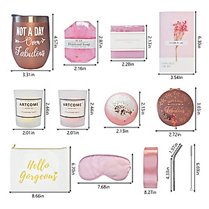 Artcome 13Pcs Birthday Gifts Funny Gifts for Women, Friend, Mom, Daughter and Sisters, Graduation Gifts for Girls, Retirement Gifts for Women, Teachers Day Gifts for Women