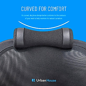 urbanhouse Neck Support Firm Pillow for Office Desk Mesh Chair Without Headrest