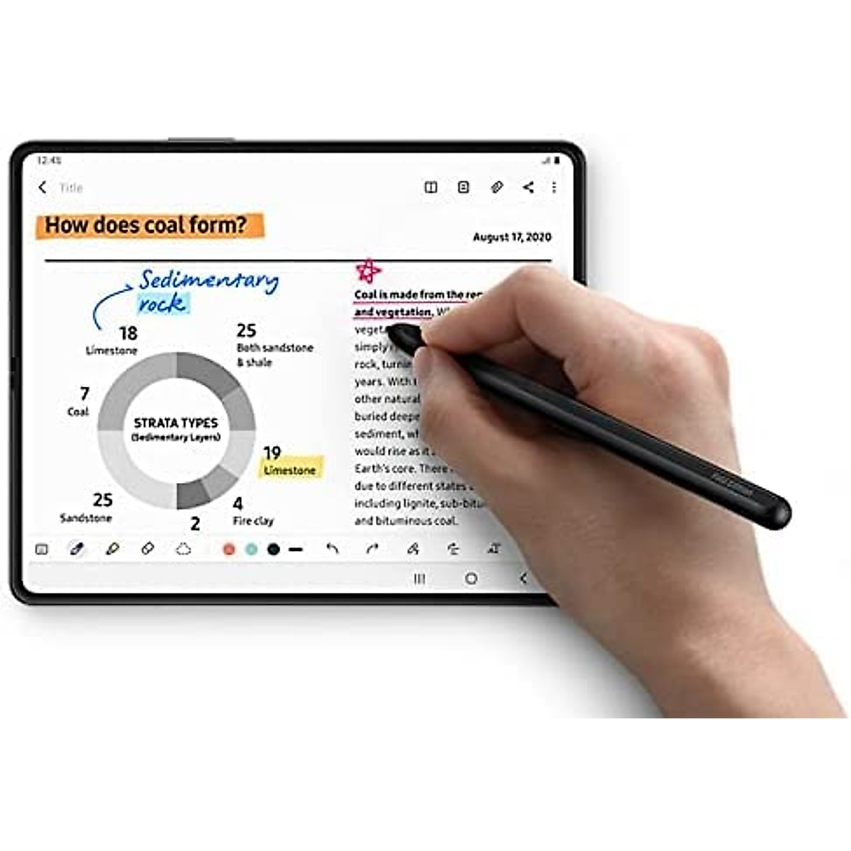 Fold 4 Pen Fold Edition Stylus S Pen Replacement for Samsung Galaxy Z Fold 4 5G Touch Screen Stylus Pen with Tips/Nibs (Black)