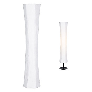 FERCAISH Modern Floor Lamp Lamp Shade, Foldable and Minimalist Style Lamps - Long-lasting Dupont paper lampshade for Office, Kids Room, Reading, Home Decor(Hexagonal)