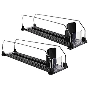 Cabilock 2pcs Supermarket Drinks Pusher Shelves Beverage Glide Pushers for Vending Machine Automatic Pushing Dispensers, Longer