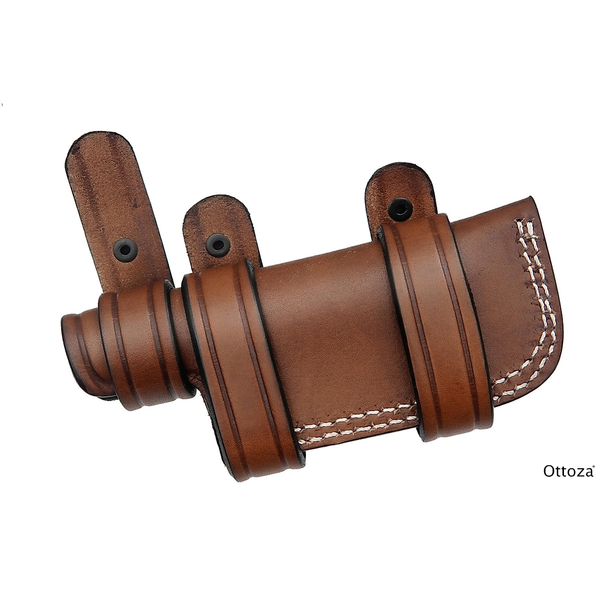 Ottoza Leather Knife Sheaths for Fixed Blade Knives, Small Knife Sheath RIGHT HAND Leather Knife Sheath for Belt, Leather Knife Holster Belt Knife Holder, Horizontal Knife Sheath for Belt No:126