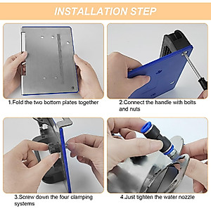 Angle Grinder Stand for Tile 45° Chamfer Cutting, 45 Degree Tile Chamfering Tool with Wear-Resistant Bottom Plate, Type 100 Angle Grinder Attachment, Angle Grinder Stand Grinder Holder (1)