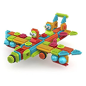 Contixo STEM Building Toys, ST5 144 pcs Bristle Shape 3D Tiles Set Construction Learning Stacking Educational Block, Creativity Beyond Imagination, Inspirational, Recreational Toy for Kids Ages 3-8