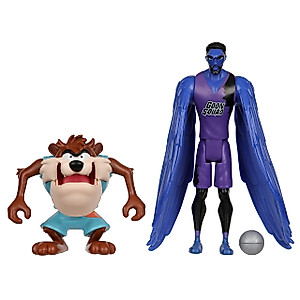 Moose Toys Space Jam: A New Legacy - 2 Pack - On Court Rivals - Tasmanian Devil & The Brow, Multicolor, (14581)