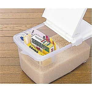 JapanBargain, Japanese Plastic Kome Bitsu Raw Rice Food Storage Container (11 LBS)