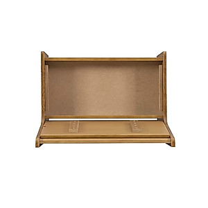 Linon Delk Pine Wood Small Back Rest Bench in Honey