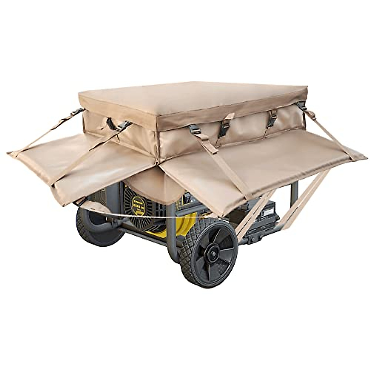 Rain Shelter Enclosure for Portable Generator Tent Running Cover to Run in Rain Storm Snow Sun Heavy Duty Generator Shed for 3500w-12000w Generators