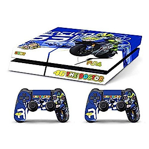 Skin Ps4 Old - Valentino Rossi - Limited Edition Decal Cover ADESIVA Playstation 4 Slim Sony Bundle