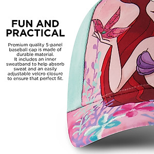 Disney girls Disney Toddler Hat for Girlâ€™s Ages 2-4 and 4-7, Princess Kids Baseball Cap, Pink/Silver, 4-7 Years US