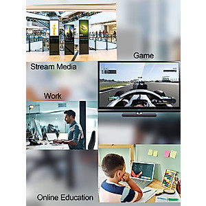 Mini Computer 8GB RAM 64GB ROM 8K Android TV Box RK3588 Chipset Support WiFi6 1000M Ethernet 6Tops NPU VESA for Office/Study/Home/Business Mini Desktop Computer Black