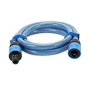 Trac Outdoors Portable Washdown Pump Kit - Self-Priming Marine-Grade Pump - Includes Everything Needed to Power-Spray, Just Add Water (69380), Blue