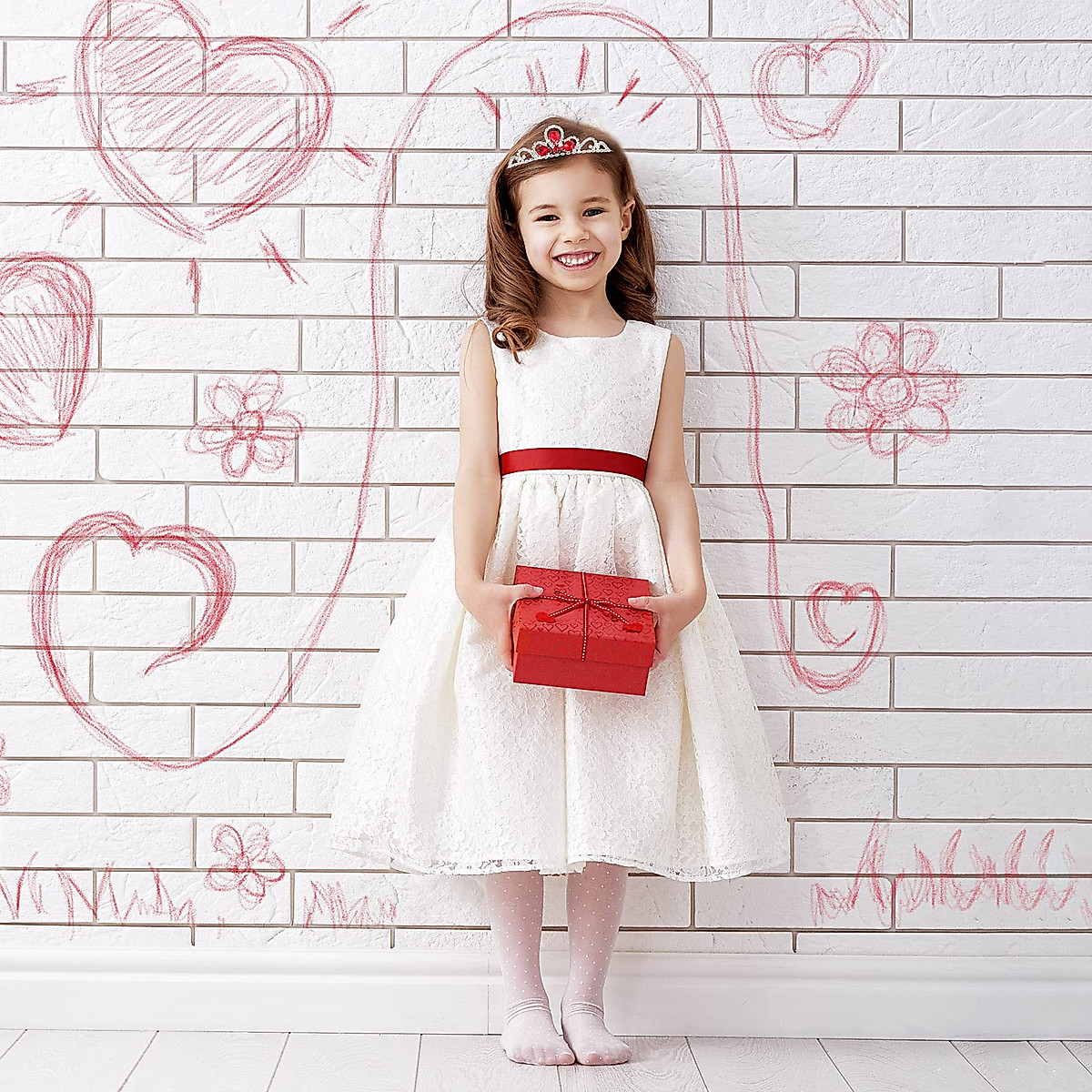 Haull 16 Pieces Girls Colorful Crystal Rhinestone Tiara Headband Princess Crown for Birthday Parties, Hair Styling, School Activities, Festival Celebrations