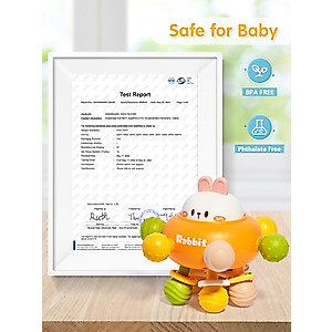 Baby Sensory Montessori Toys|Infant Teething Relief Teethers for Babies 0-6 Months|Developmental Rattles Chew Toys Gifts for 3 9 12 18 Months Girl Boy|Toddler Travel Toy for 1 2 One Year Old Gifts