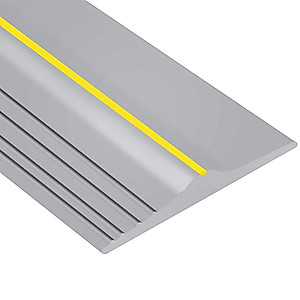 Papillon Garage Door Bottom Seal Strip, Weatherproof Rubber Threshold Replacement, Not Include Sealant/Adhesive (16.5Ft, Grey)