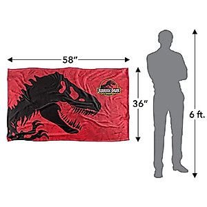 Trevco Jurassic Park 25Th Anniversary Silky Touch Super Soft Throw Blanket 36" x 58"