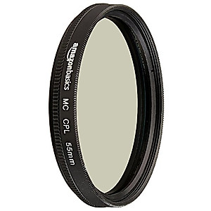 Amazon Basics Circular Polarizer Camera Lens Filter - 55 mm