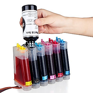 Inkjet Printer Refill Ink Dye Bottles Kit for LC201 LC203 LC101 LC103 LC20E LC209 Refillable Ink Cartridges or CISS, for MFC-J5520DW, MFC-J6520DW, MFC-J475DW, MFC-J4320DW, MFC-J485DW, MFC-J775DW
