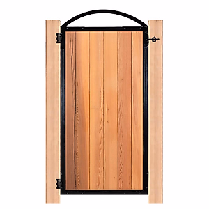 Nuvo Iron PRO6 (Pro 6) Gate Frame, 6 Standard Fence Board Wide x 6’ Long, Black, 6 Foot