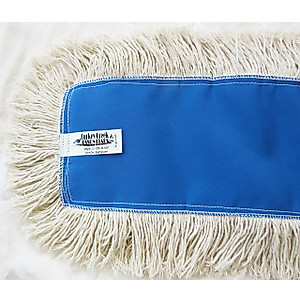 36" Industrial Strength Washable Cotton Dust Mop Refill, Replacement Head for Home & Commercial Use, Fits 36 Inch Frame, Cleans Hardwood, Laminate, Concrete, or Other Floor Systems (36")